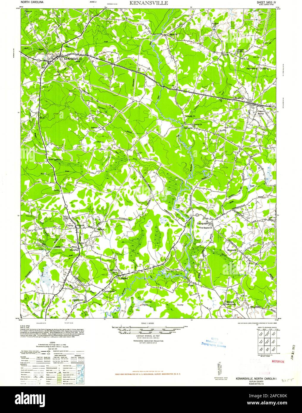 Map of kenansville hi-res stock photography and images - Alamy