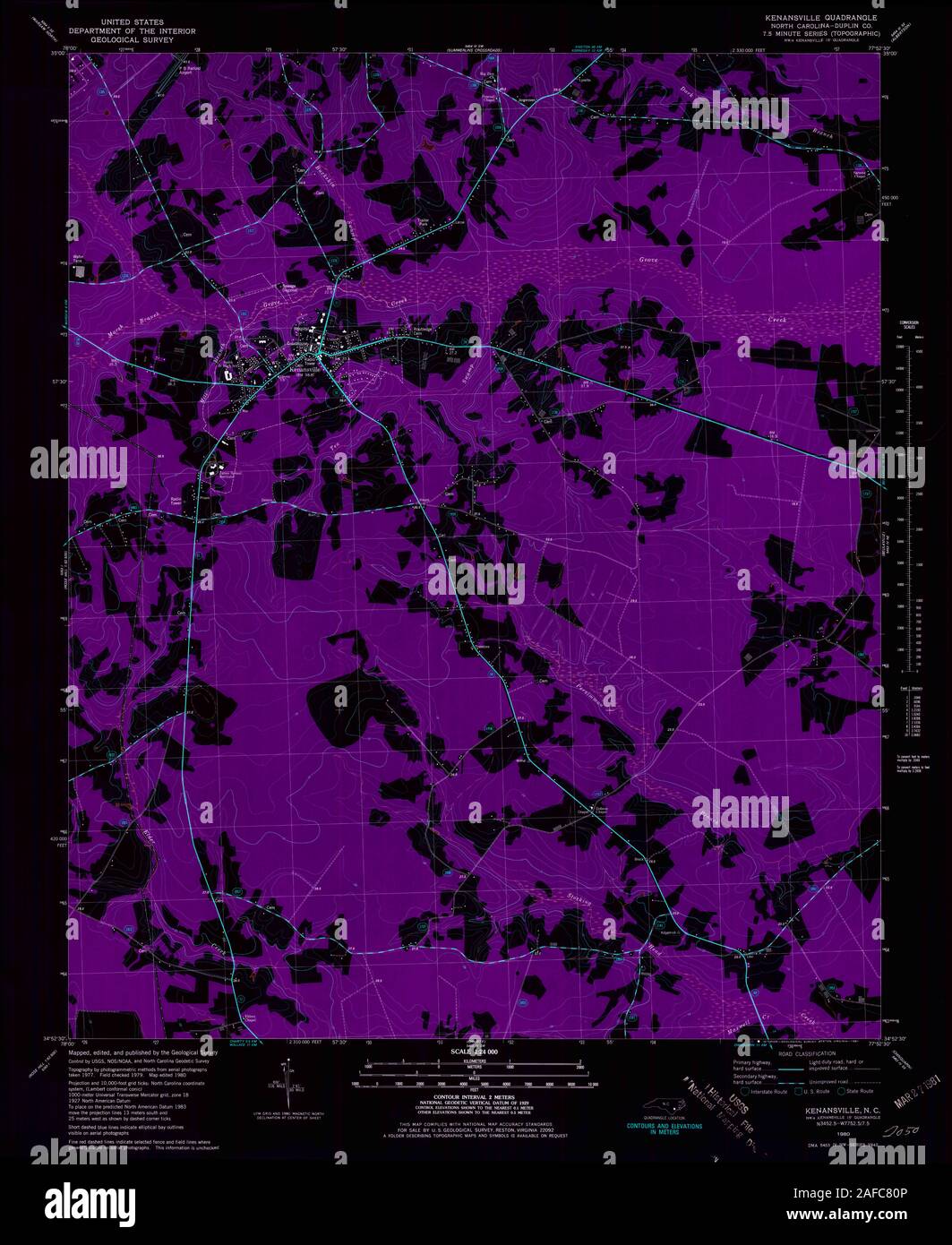 Map of kenansville hi-res stock photography and images - Alamy