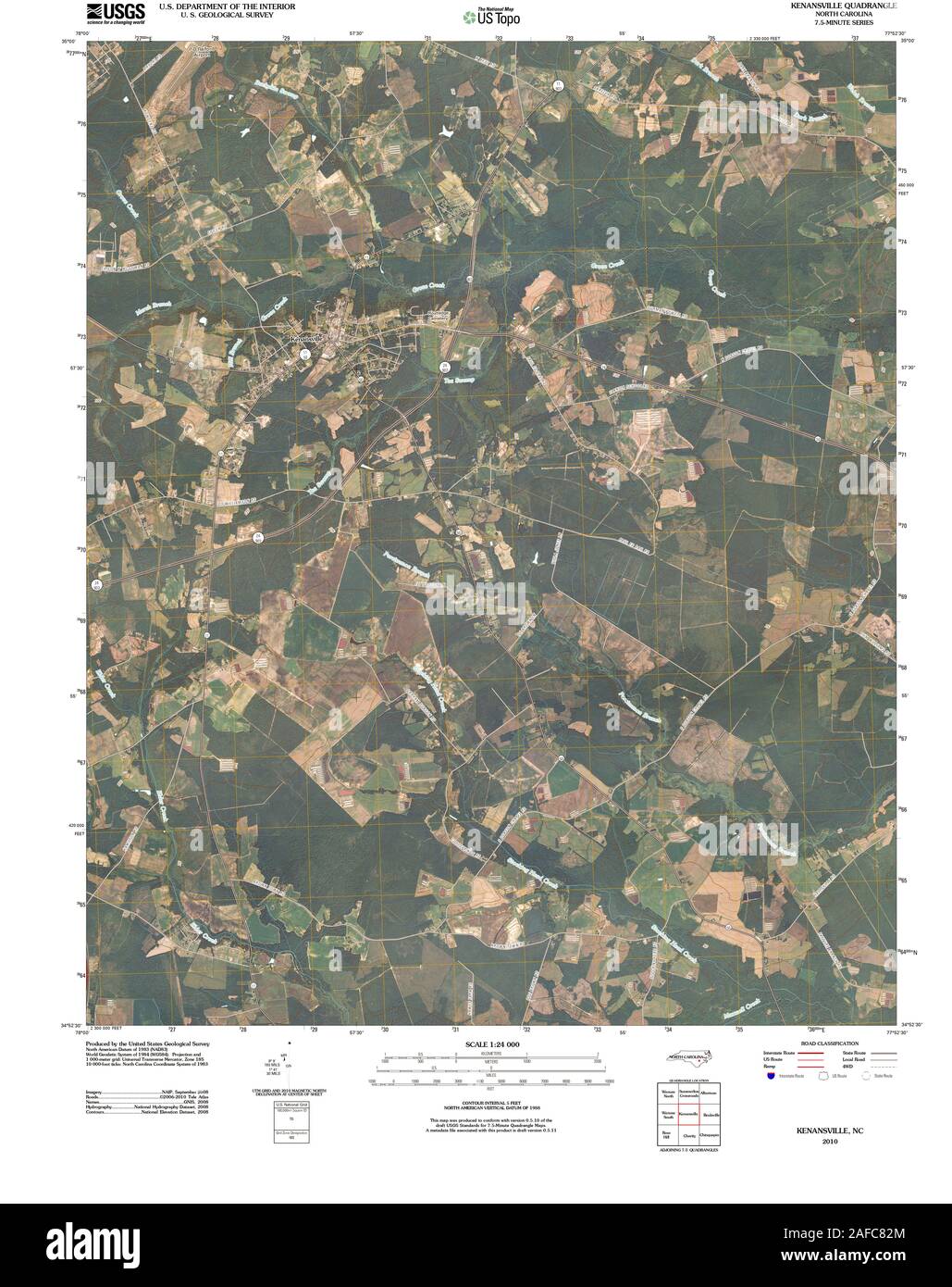 Kenansville map hi-res stock photography and images - Alamy