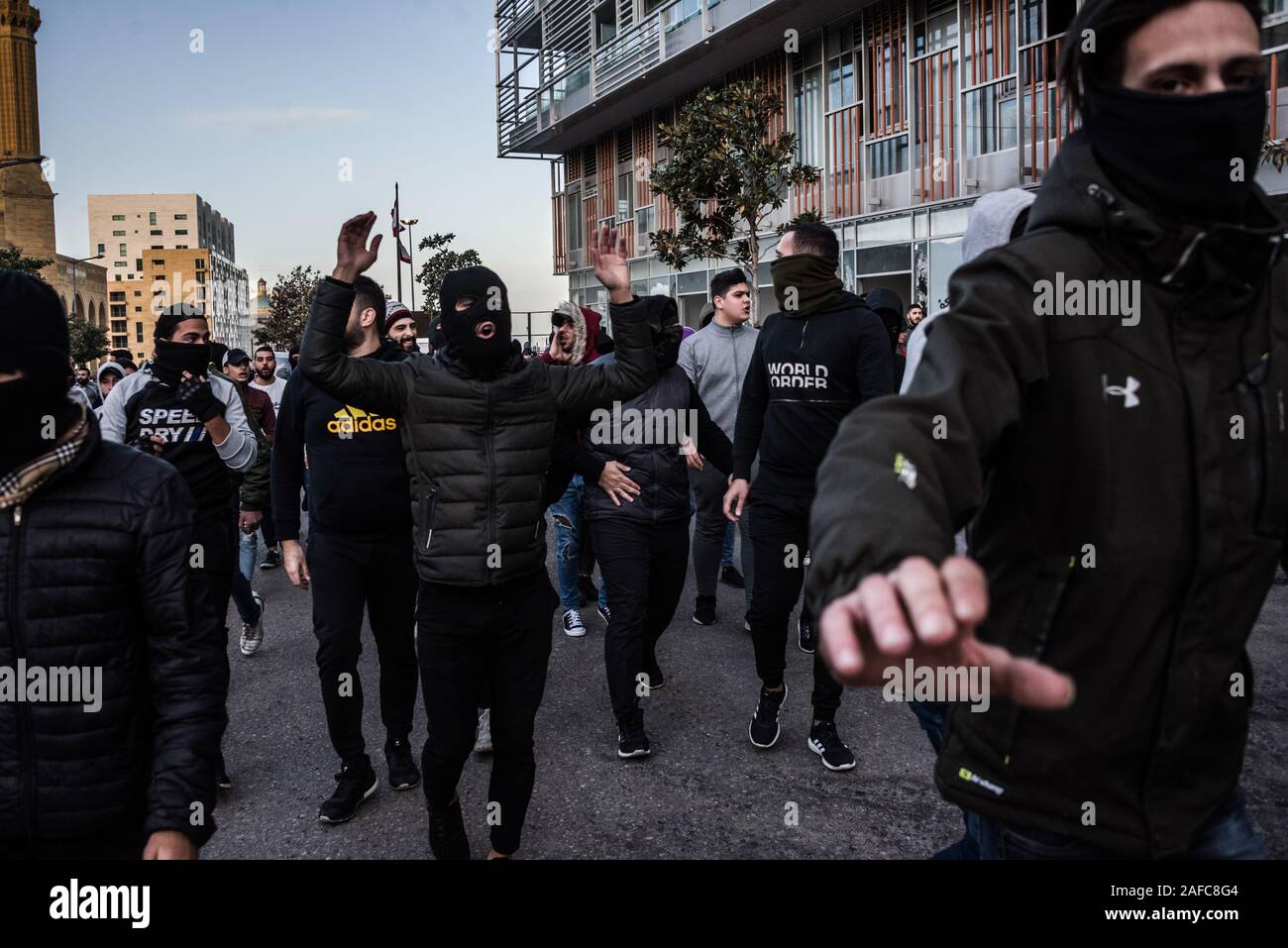 Residents of the Shia Bachoura neighbourhood marched through Downtown ...