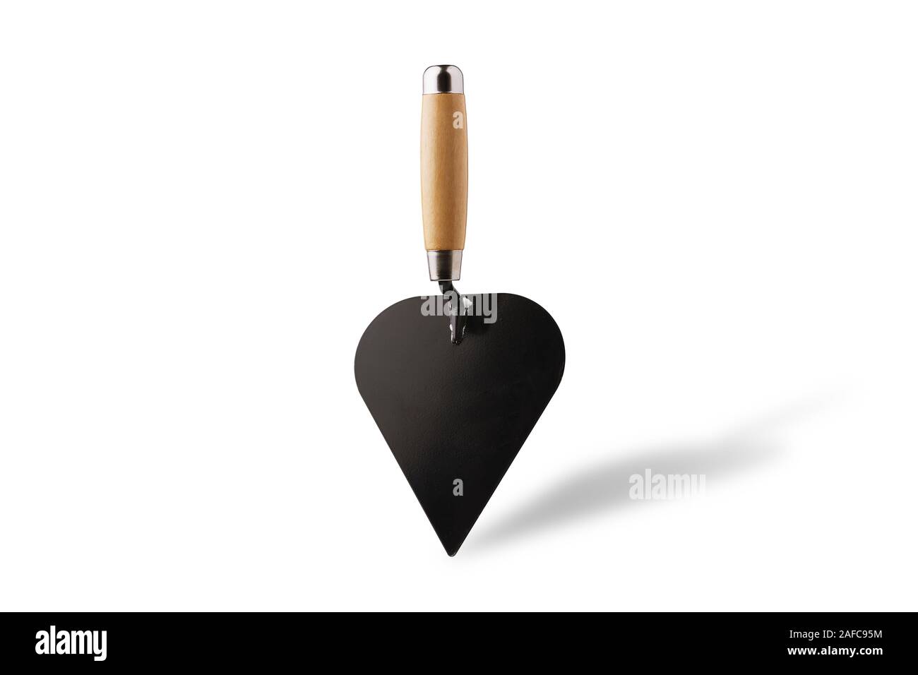 Triangle trowel isolated on white background Stock Photo - Alamy