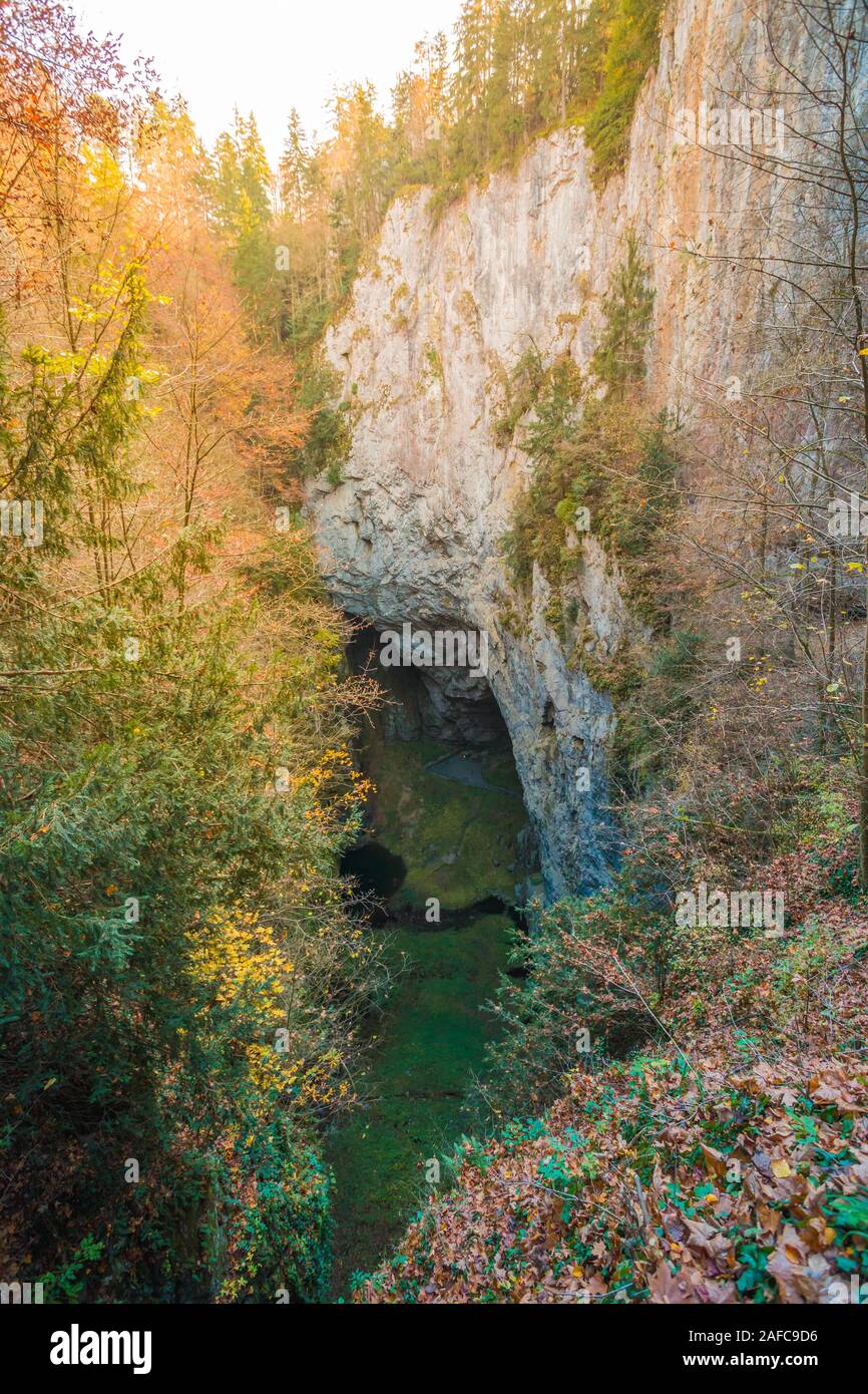Macocha gorge Abyss, Czech Propast Macocha is sinkhole in the Moravian ...