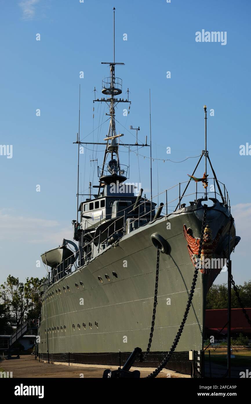Thai historic gunship experienced in World War II Stock Photo - Alamy