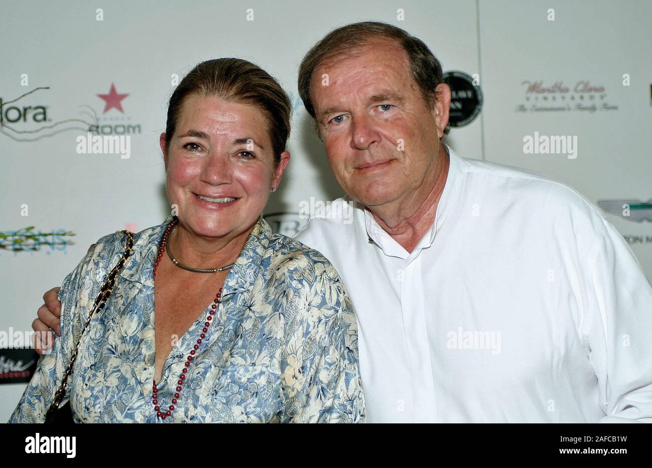 East Hampton, NY, USA. 27 August, 2007. Connie Tighe, John Taylor at An ...
