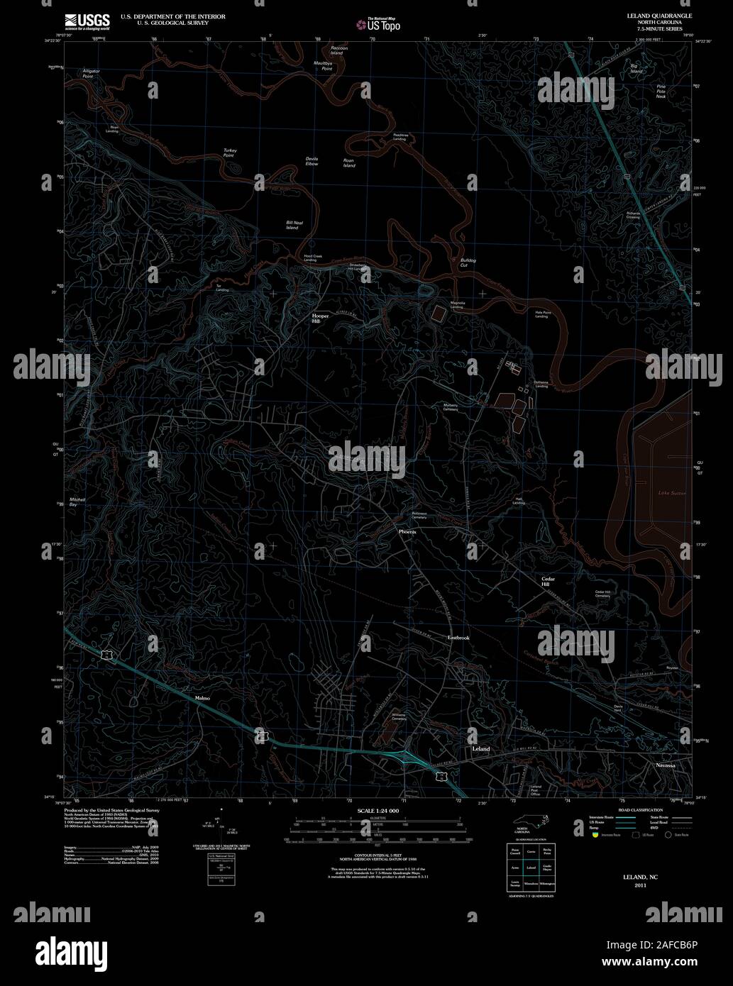 Leland map hi-res stock photography and images - Alamy