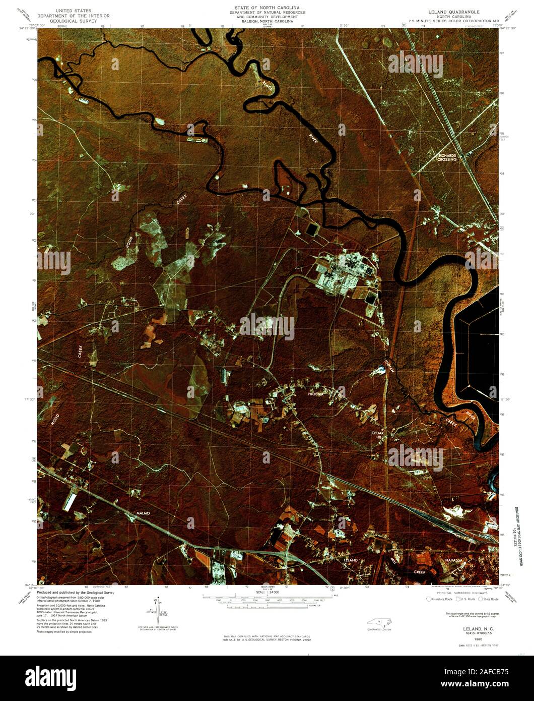 Leland map hi-res stock photography and images - Alamy