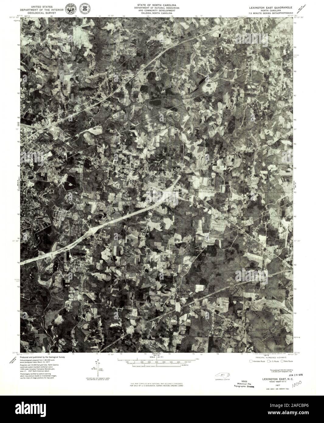 Lexington north carolina map Cut Out Stock Images & Pictures - Alamy