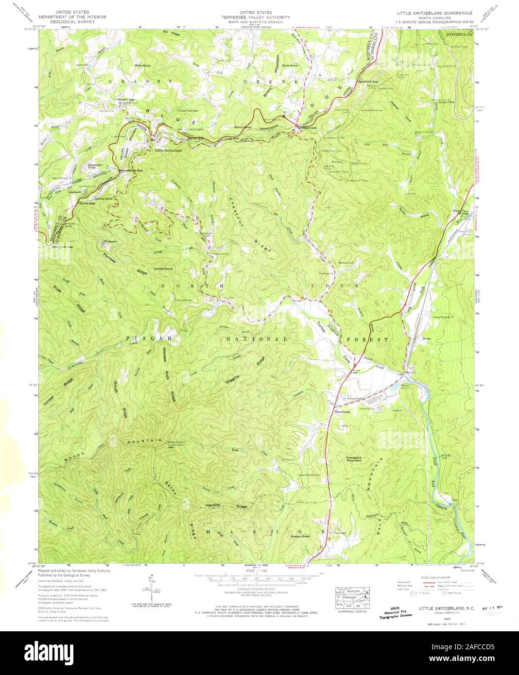 Map of little switzerland hi-res stock photography and images - Alamy