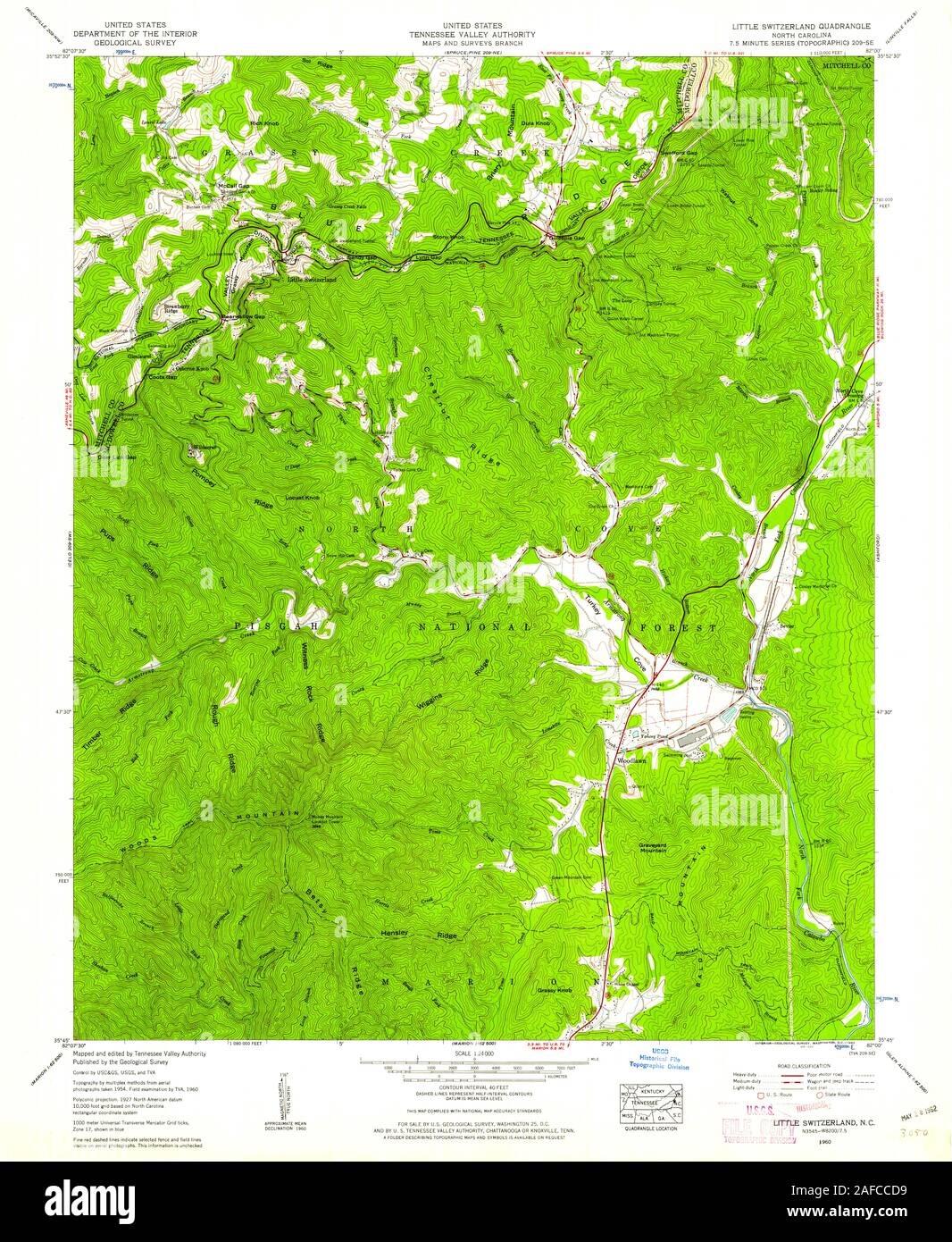 Map of little switzerland hi-res stock photography and images - Alamy