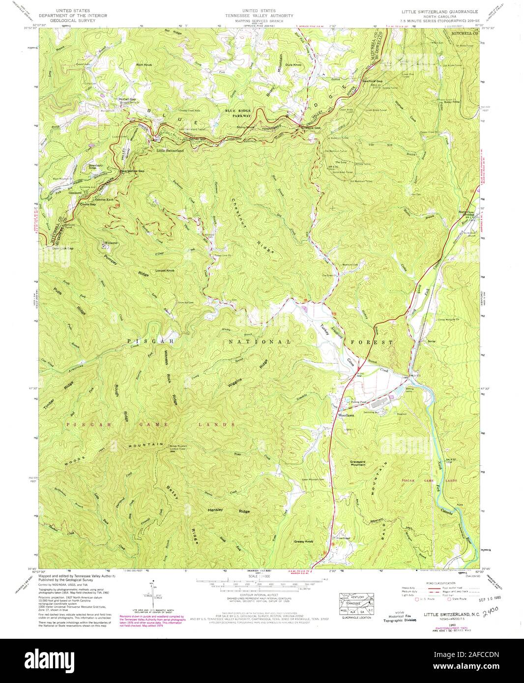 Map of little switzerland hi-res stock photography and images - Alamy