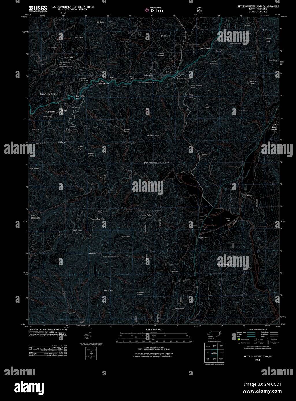Map of little switzerland hi-res stock photography and images - Alamy