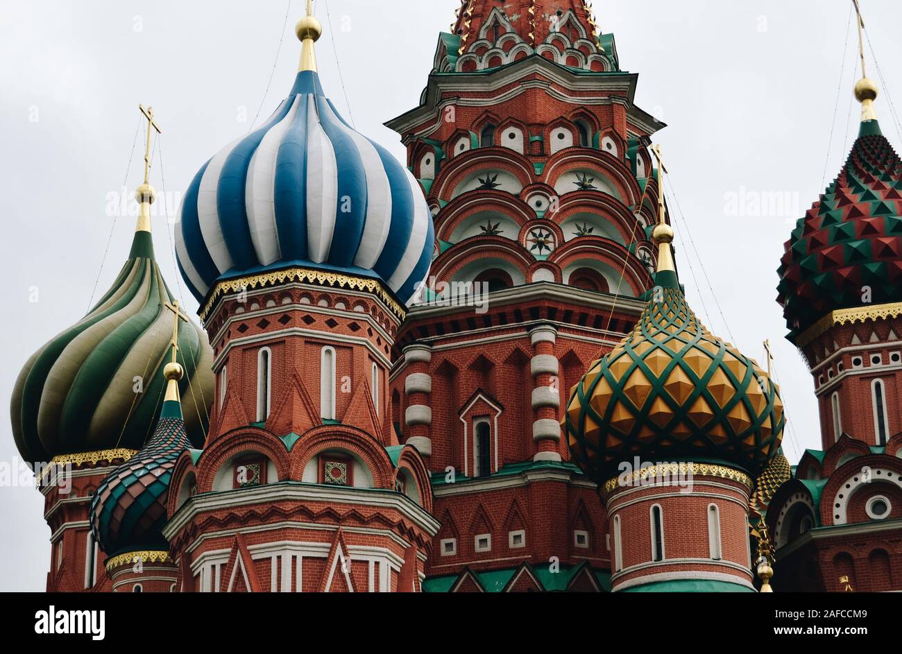 Saint Basil's Cathedral domes in Moscow Stock Photo - Alamy
