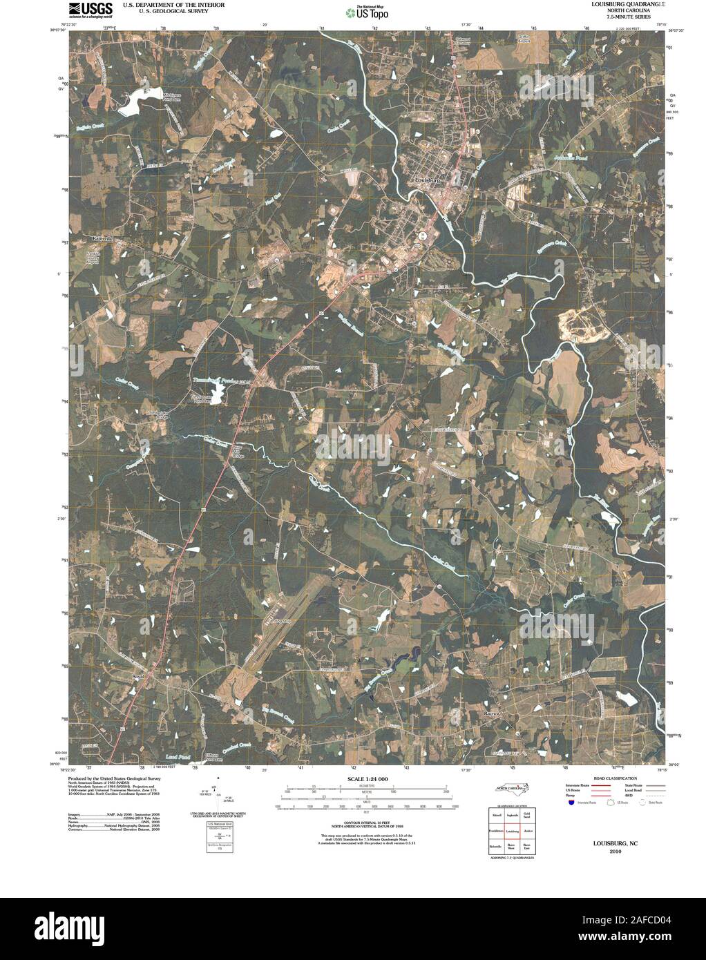 Map of louisburg Cut Out Stock Images & Pictures - Alamy