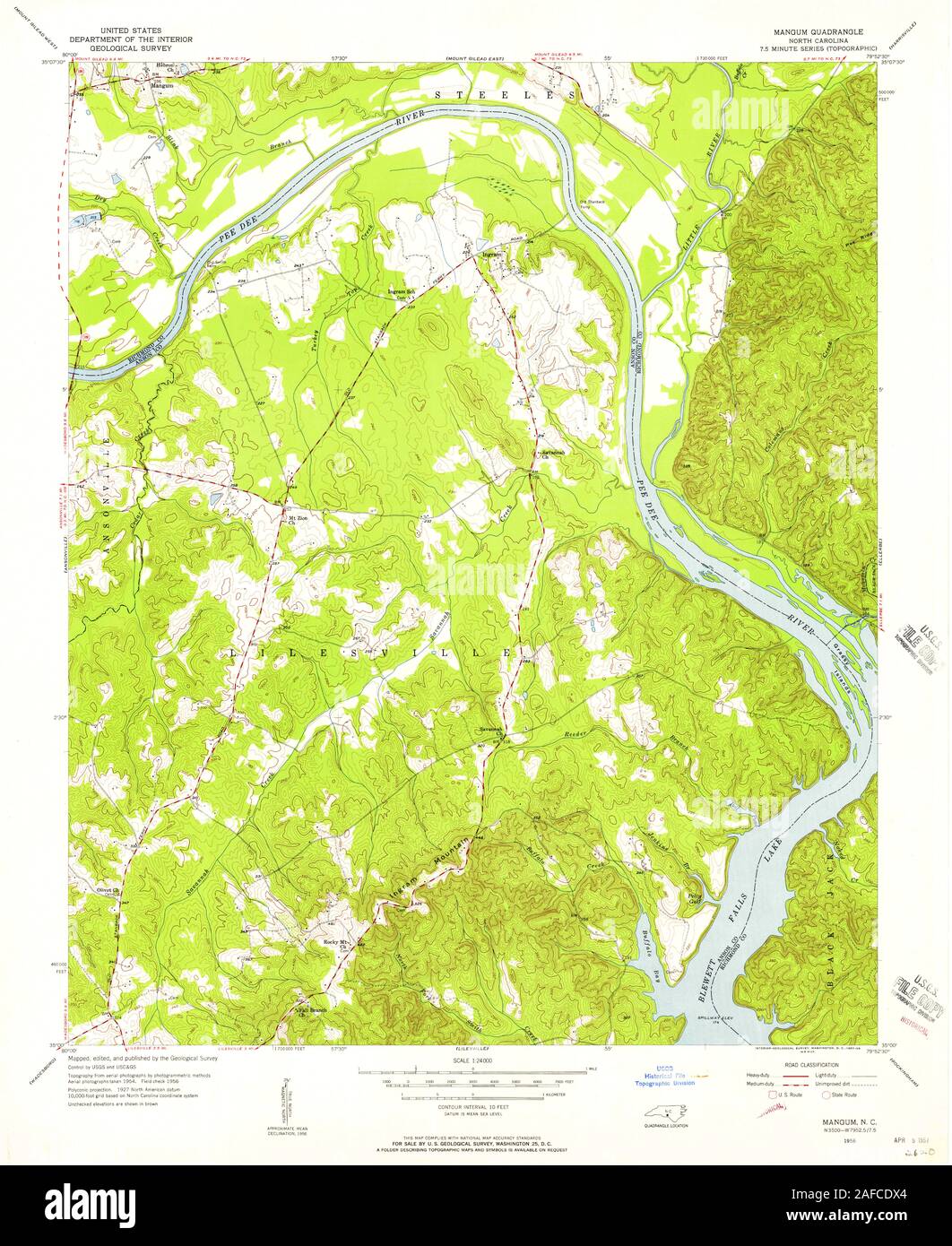 Map of mangum hi-res stock photography and images - Alamy