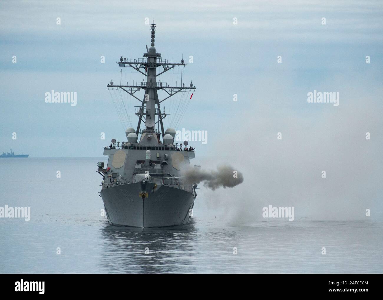 PACIFIC OCEAN (Dec. 7, 2019) The Arleigh Burke-class guided-missile ...