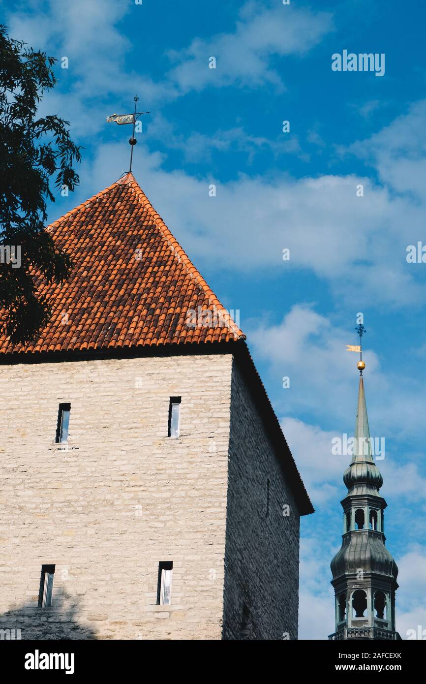 Tower of Cathedral of Saint Mary the Virgin in Tallin Stock Photo - Alamy