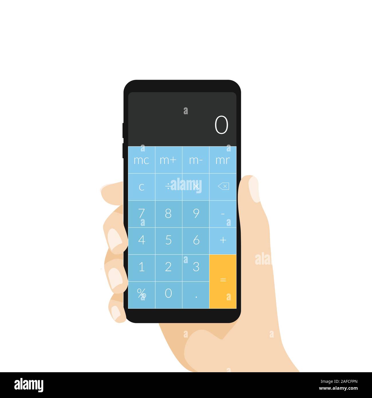 Cellphone calculator Cut Out Stock Images & Pictures - Alamy