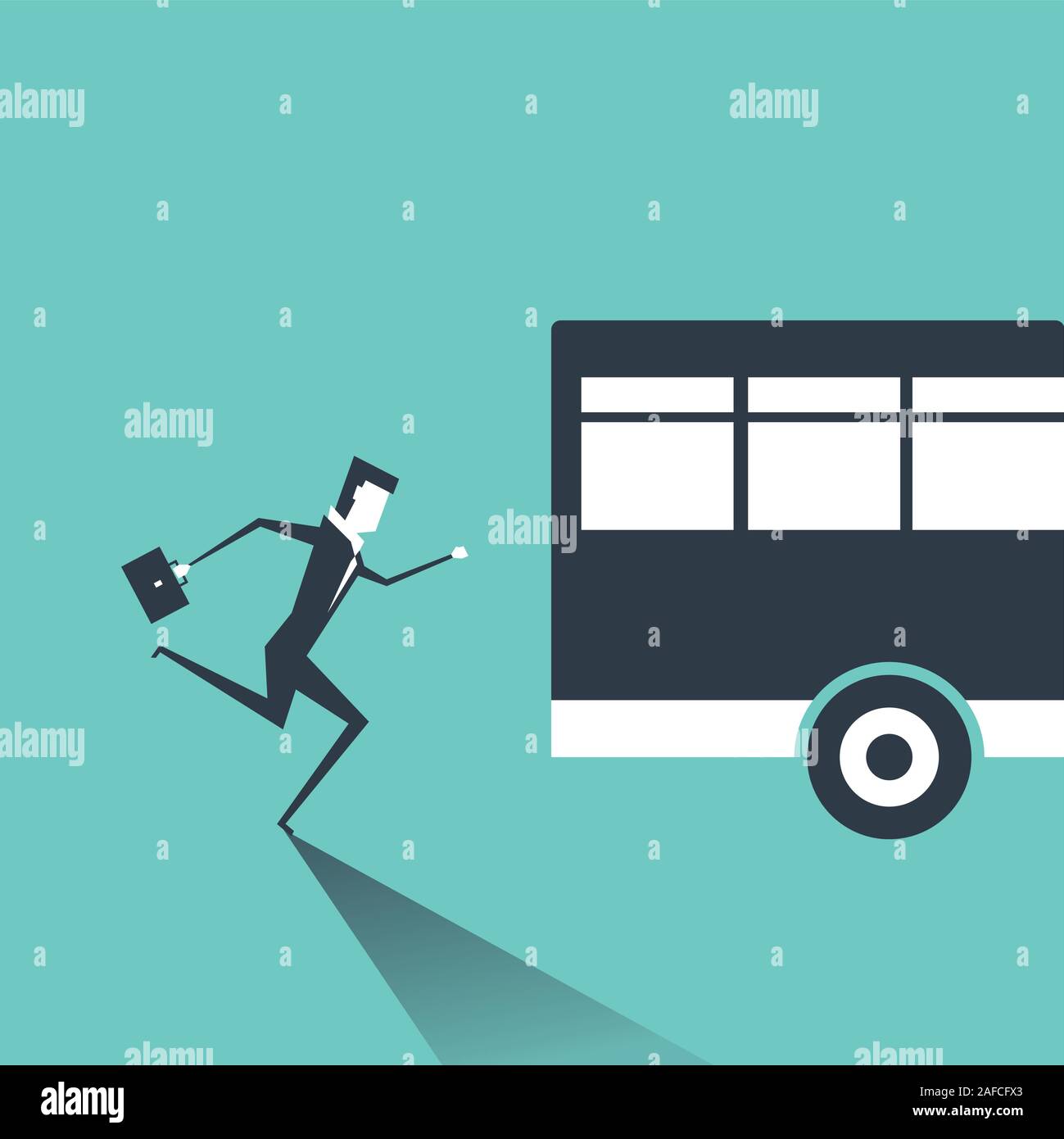 Bus after Stock Vector Images - Alamy