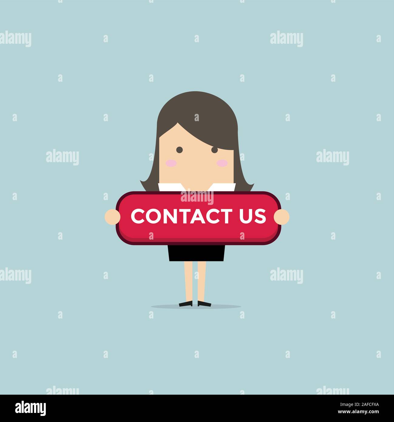 Woman holding letter word Stock Vector Images - Alamy