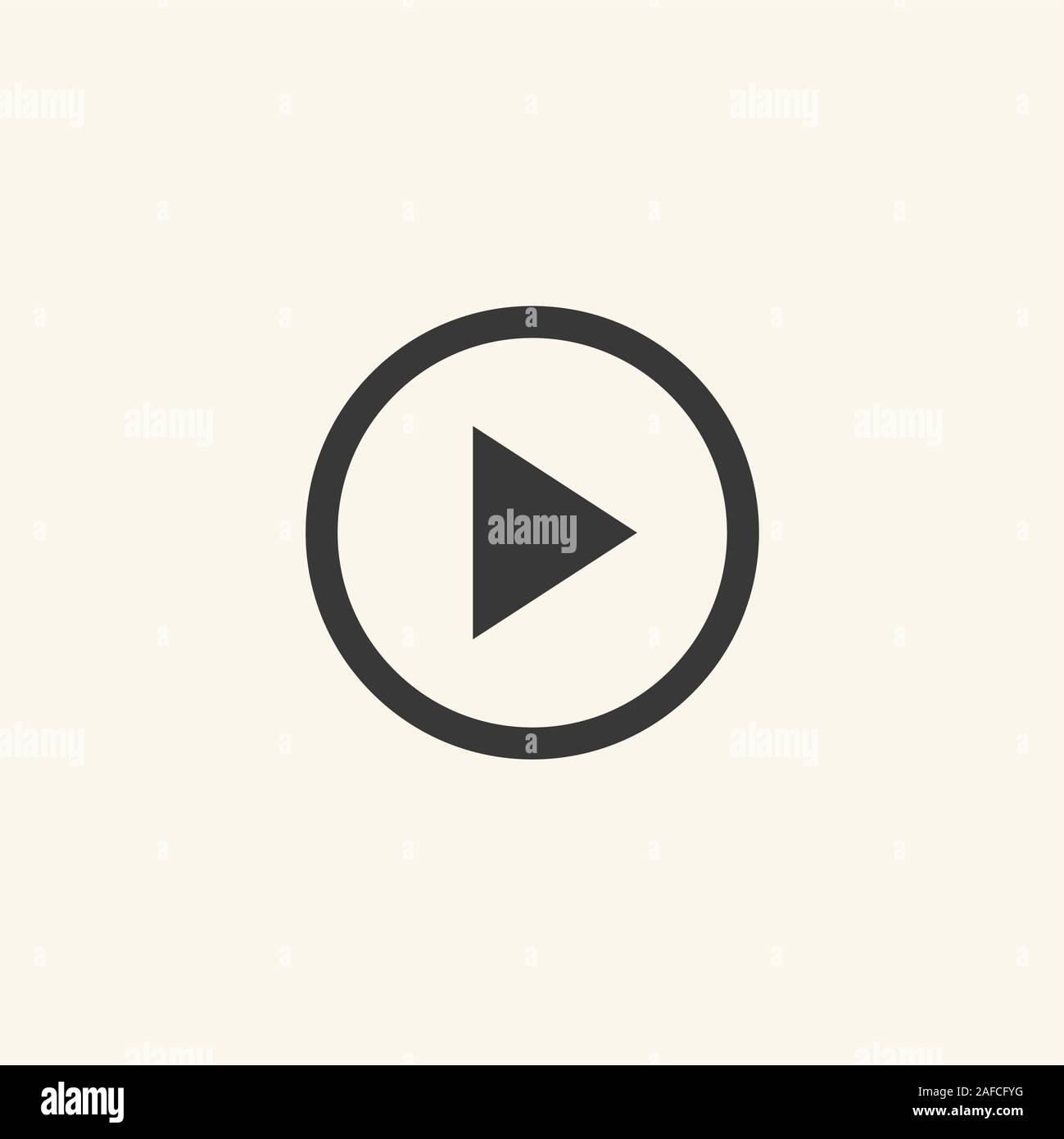 play button icon Stock Vector Image & Art - Alamy