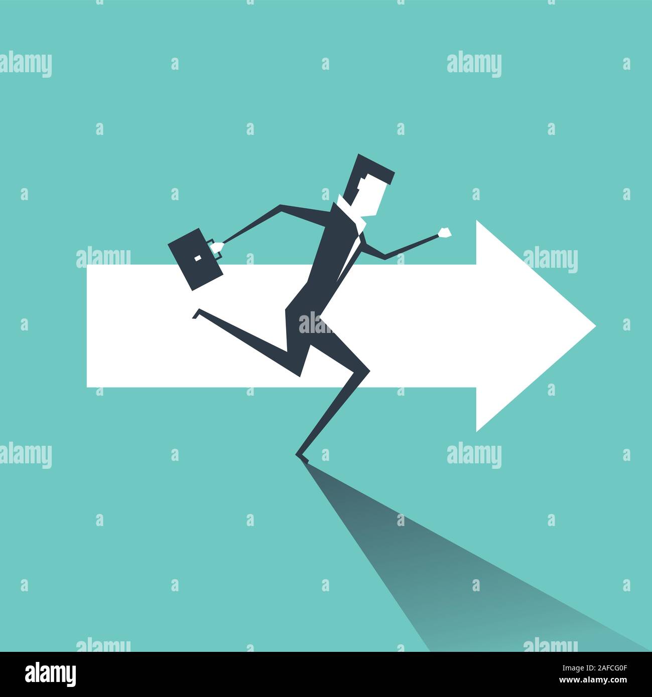 Running towards goal Stock Vector Images - Alamy