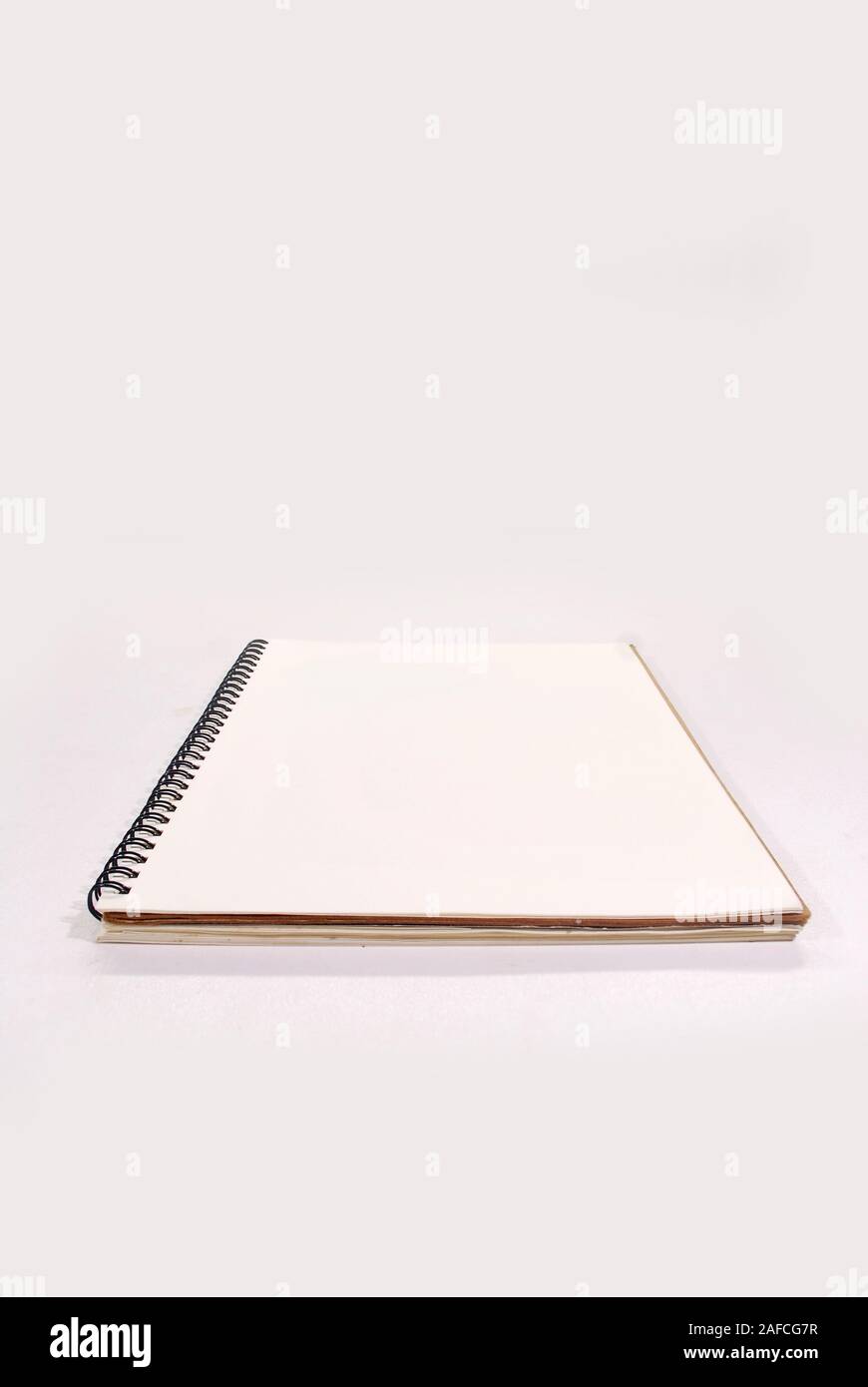 Notebook isolated on white background Stock Photo - Alamy