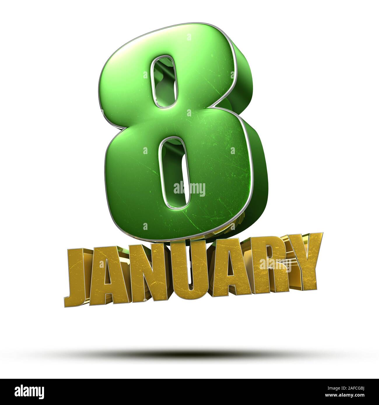 8 january calendar hi-res stock photography and images - Alamy