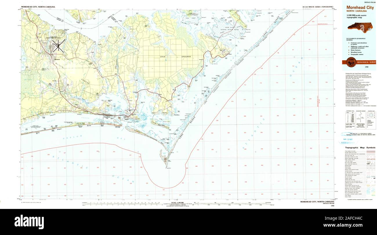 Map of morehead hi-res stock photography and images - Alamy