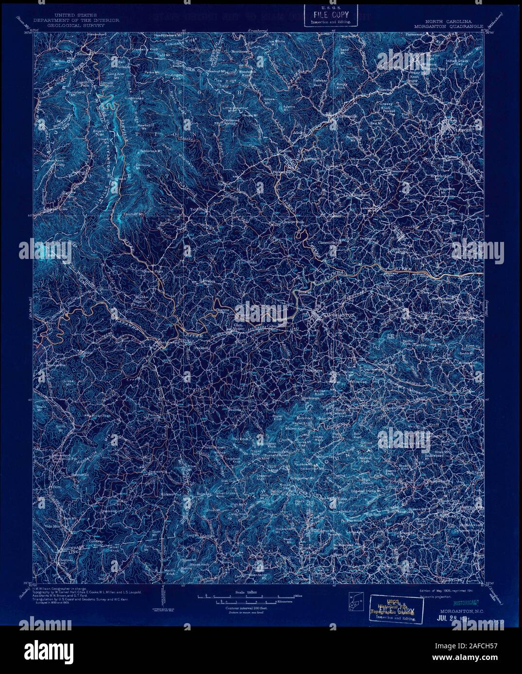 Map Of Morganton High Resolution Stock Photography and Images - Alamy