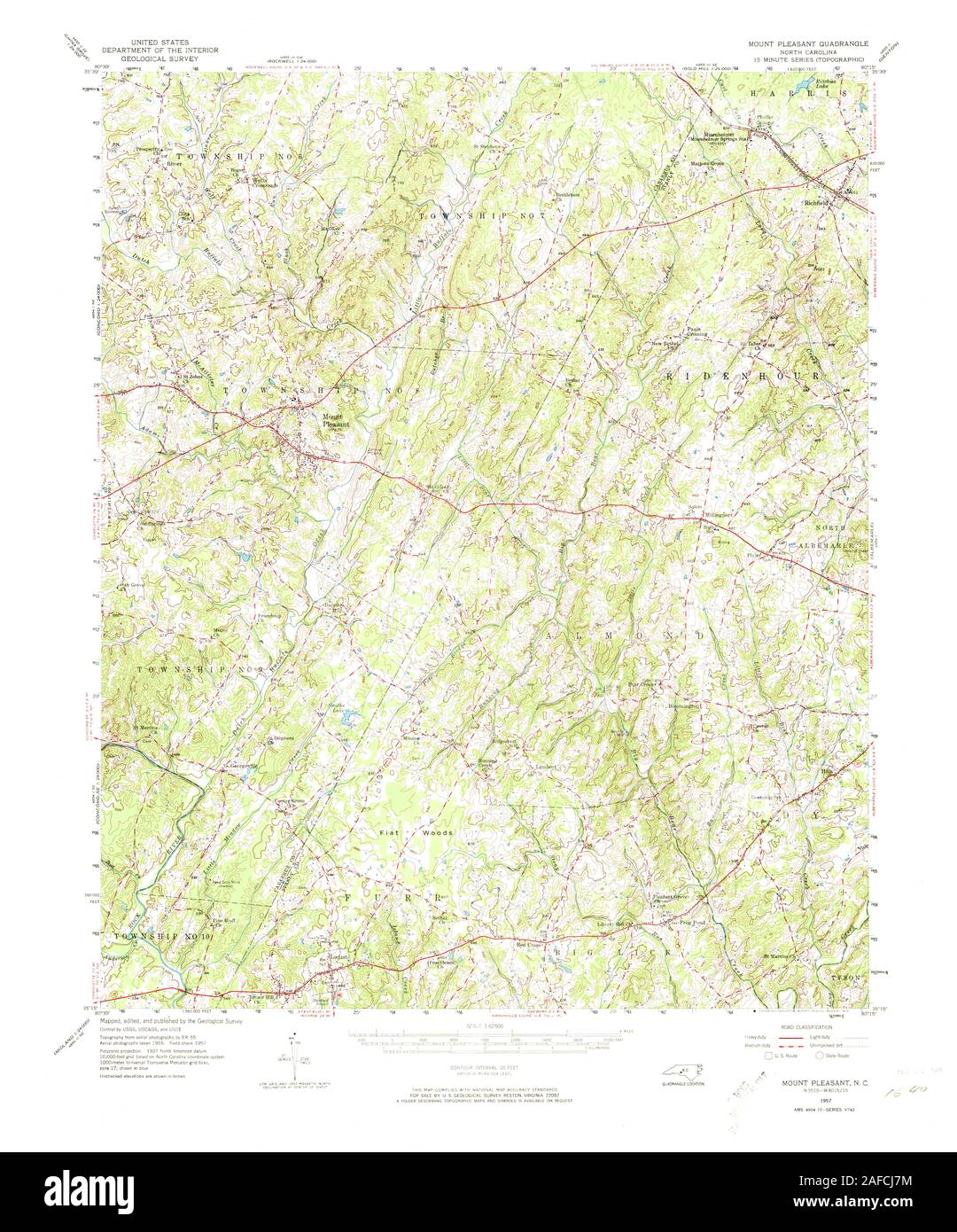 Map of mount pleasant Cut Out Stock Images & Pictures - Alamy