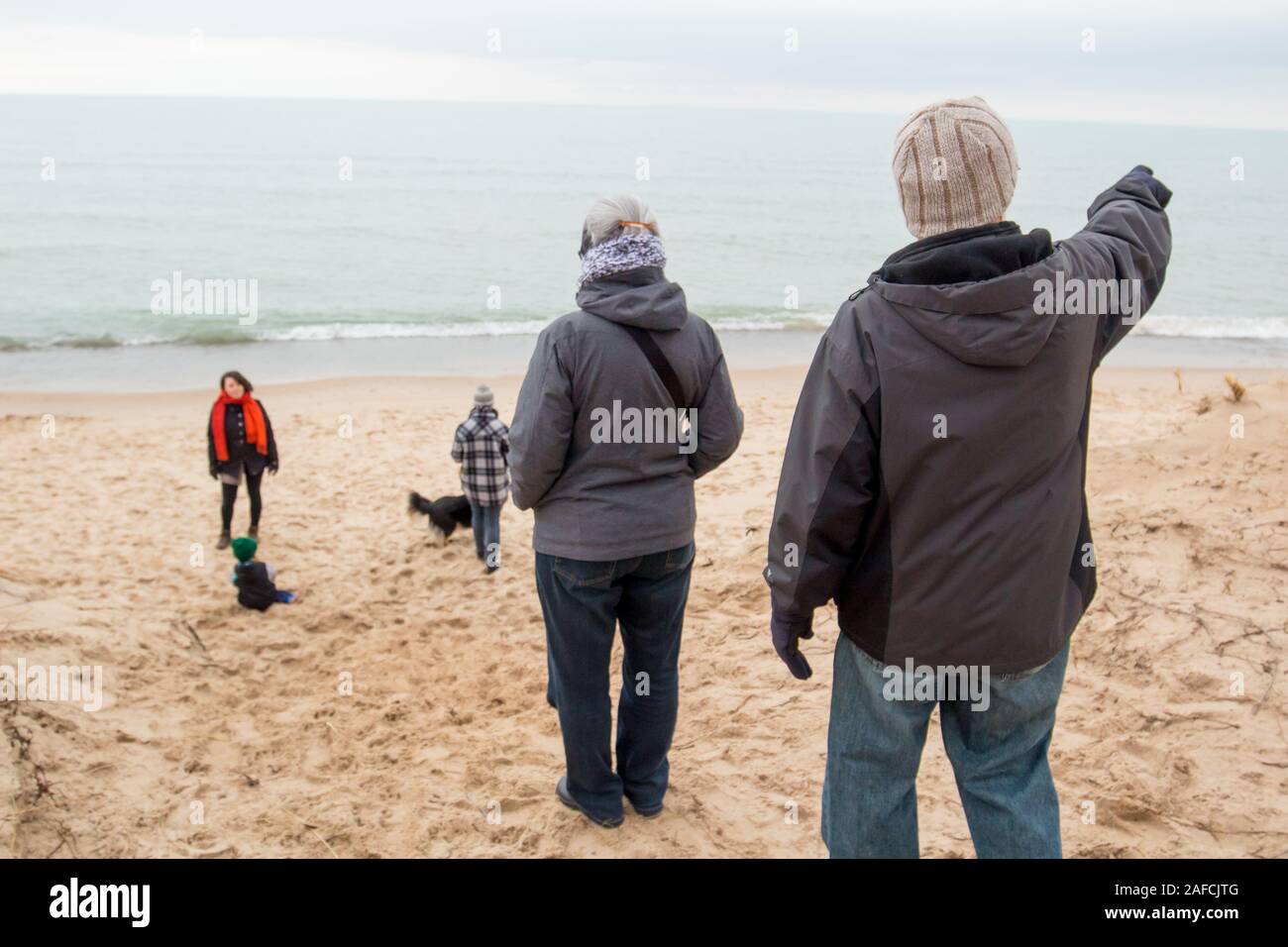 Indiana Dunes state and national park in the fall Stock Photo - Alamy