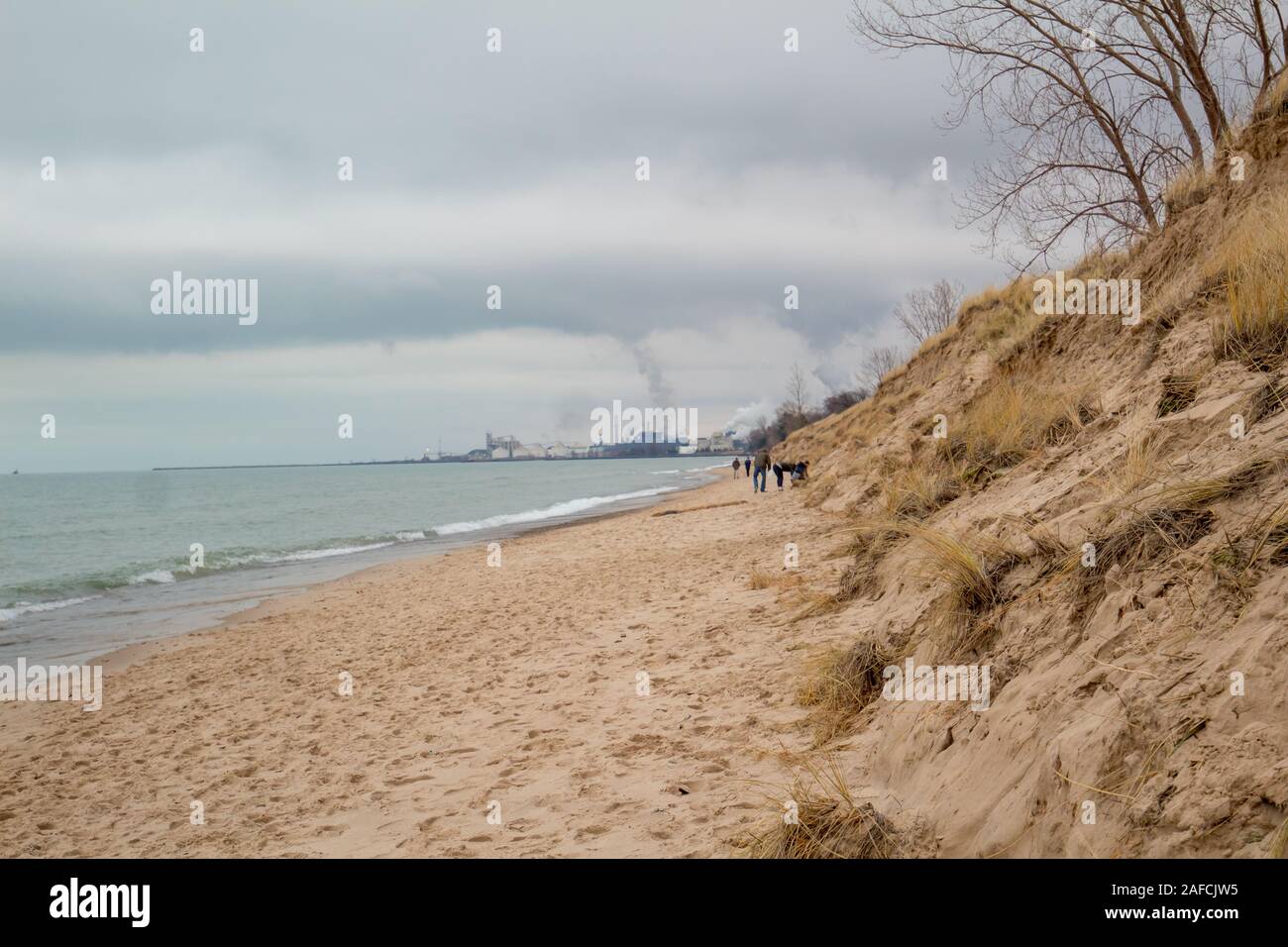 Indiana Dunes state and national park in the fall Stock Photo - Alamy