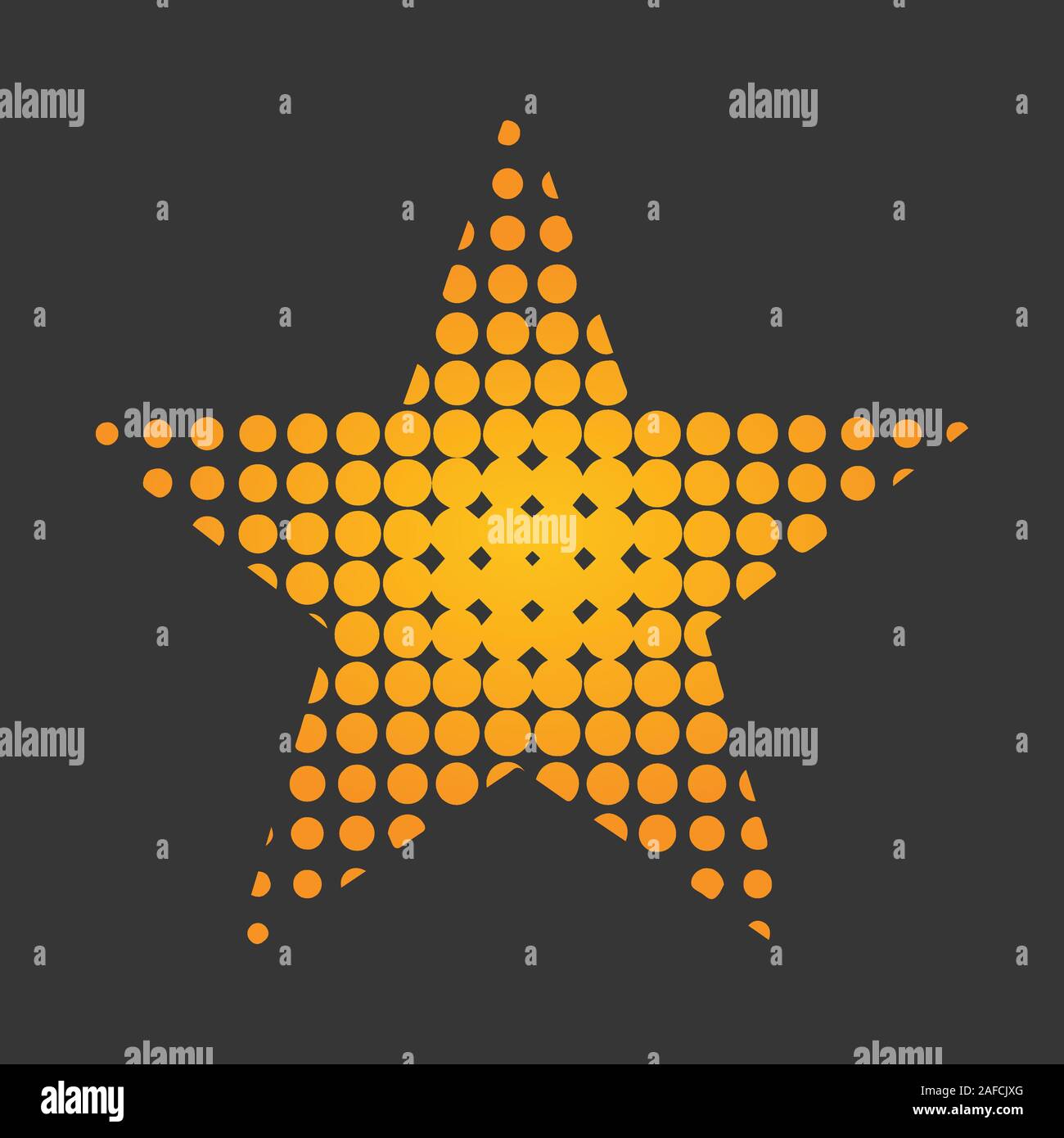 yellow star halftone vector illustration Stock Vector Image & Art - Alamy