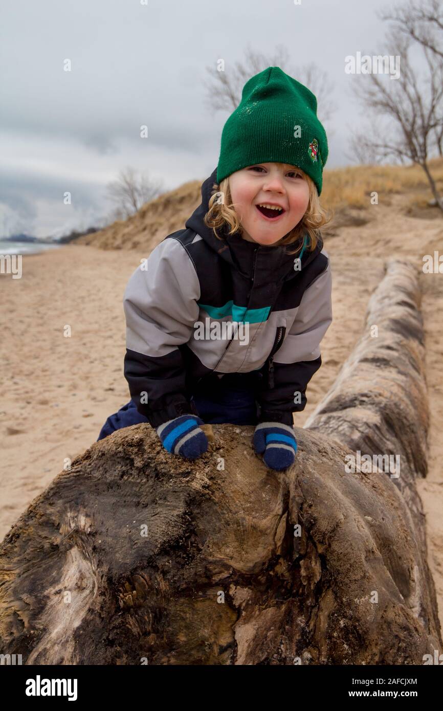 Indiana Dunes state and national park in the fall Stock Photo - Alamy