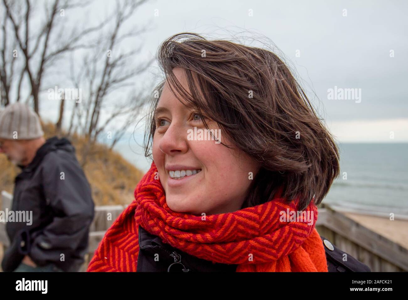 Indiana Dunes state and national park in the fall Stock Photo - Alamy