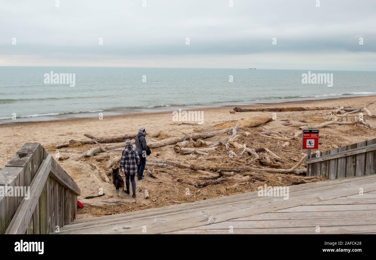Indiana Dunes state and national park in the fall Stock Photo - Alamy