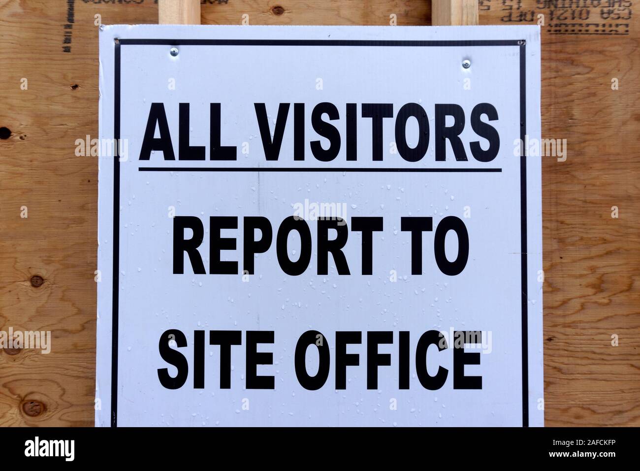 Construction site signage hi-res stock photography and images - Alamy