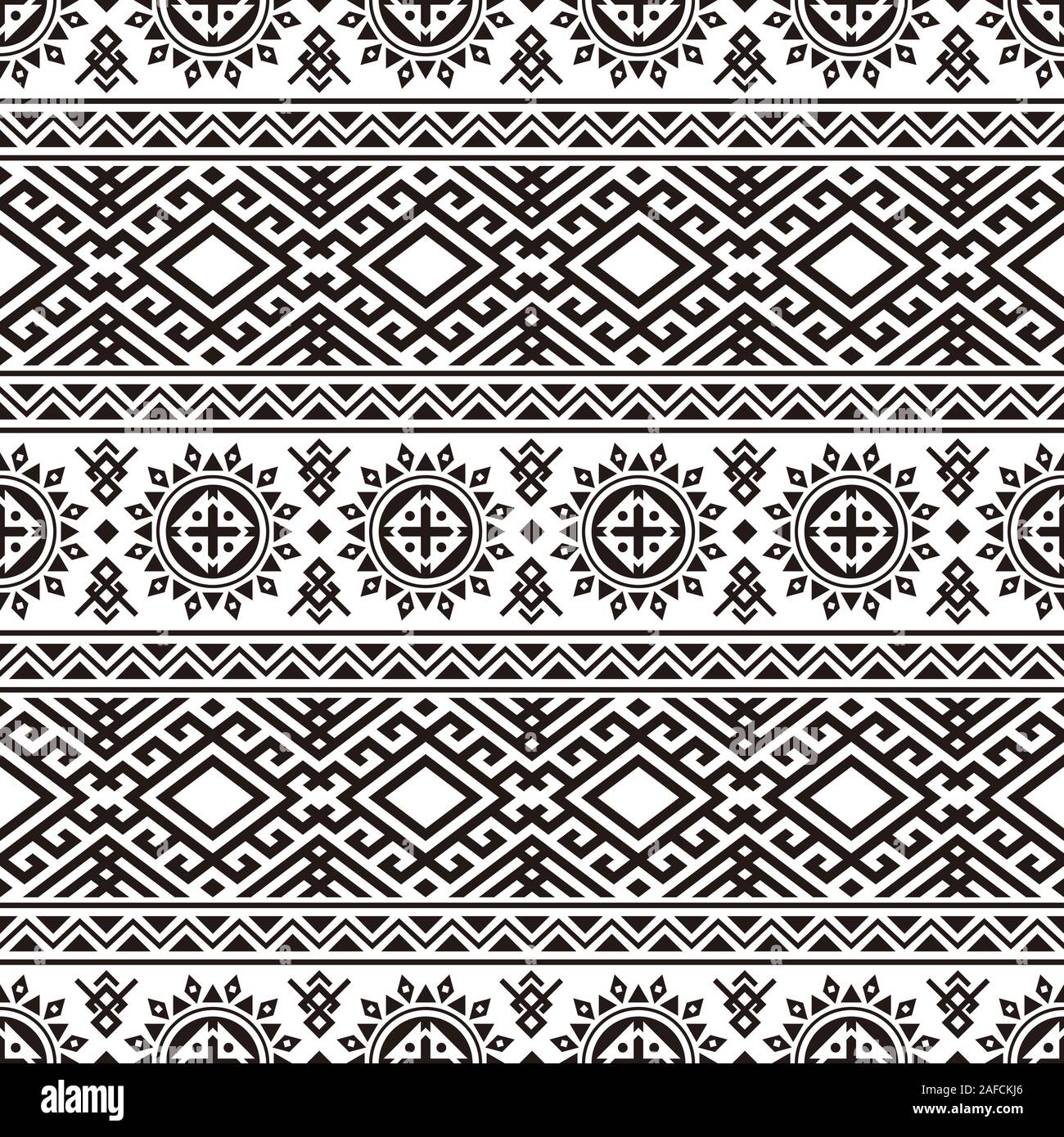Traditional Ethnic Seamless Pattern with tribal design Illustration ...