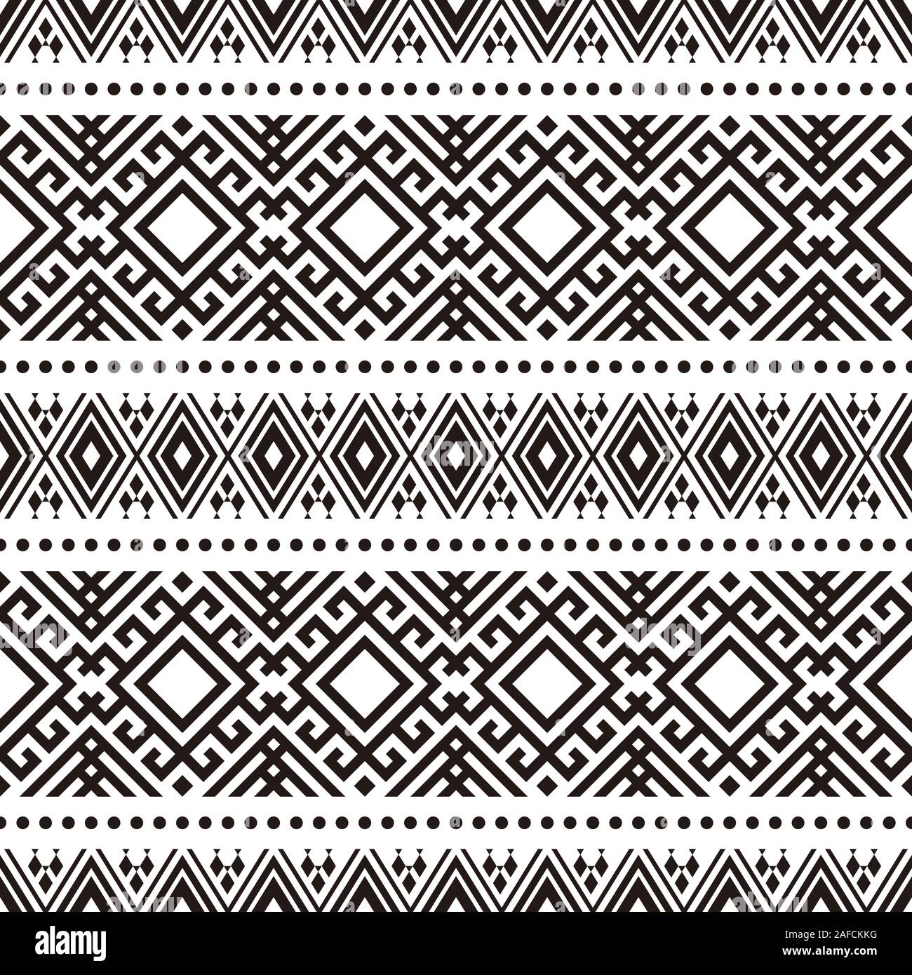 Traditional Ethnic Seamless Pattern with tribal design Illustration ...