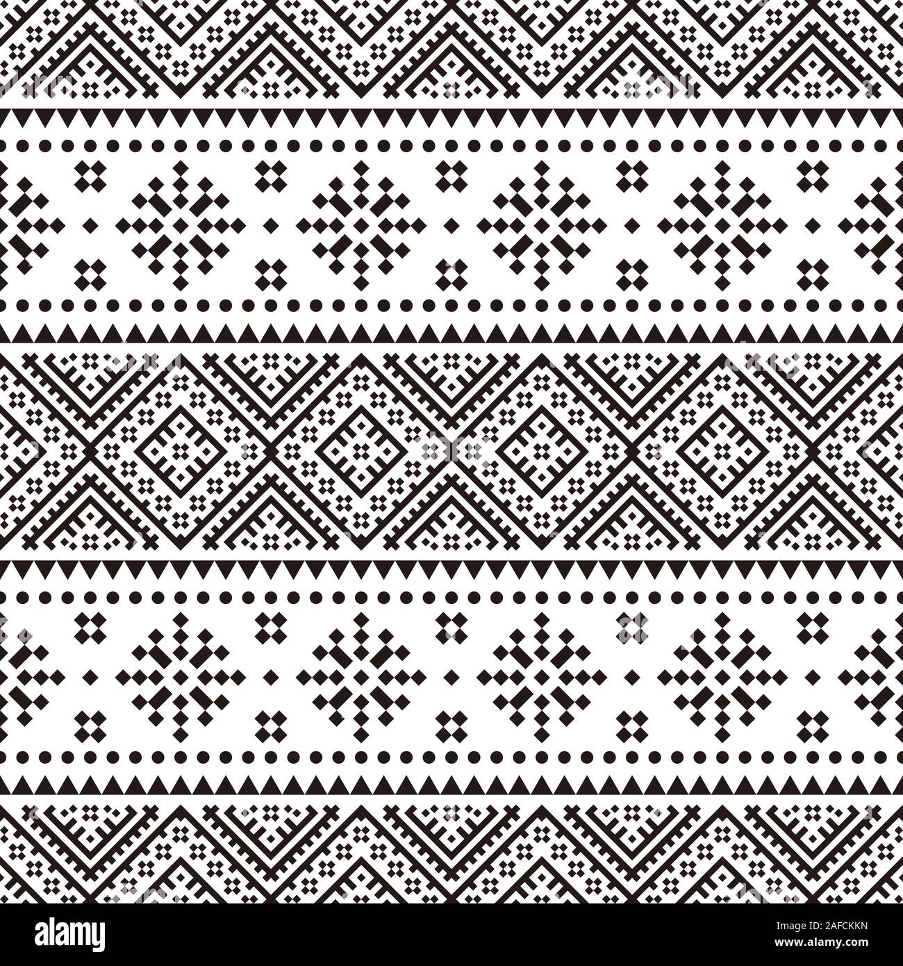 Traditional Ethnic Seamless Pattern with tribal design Illustration ...