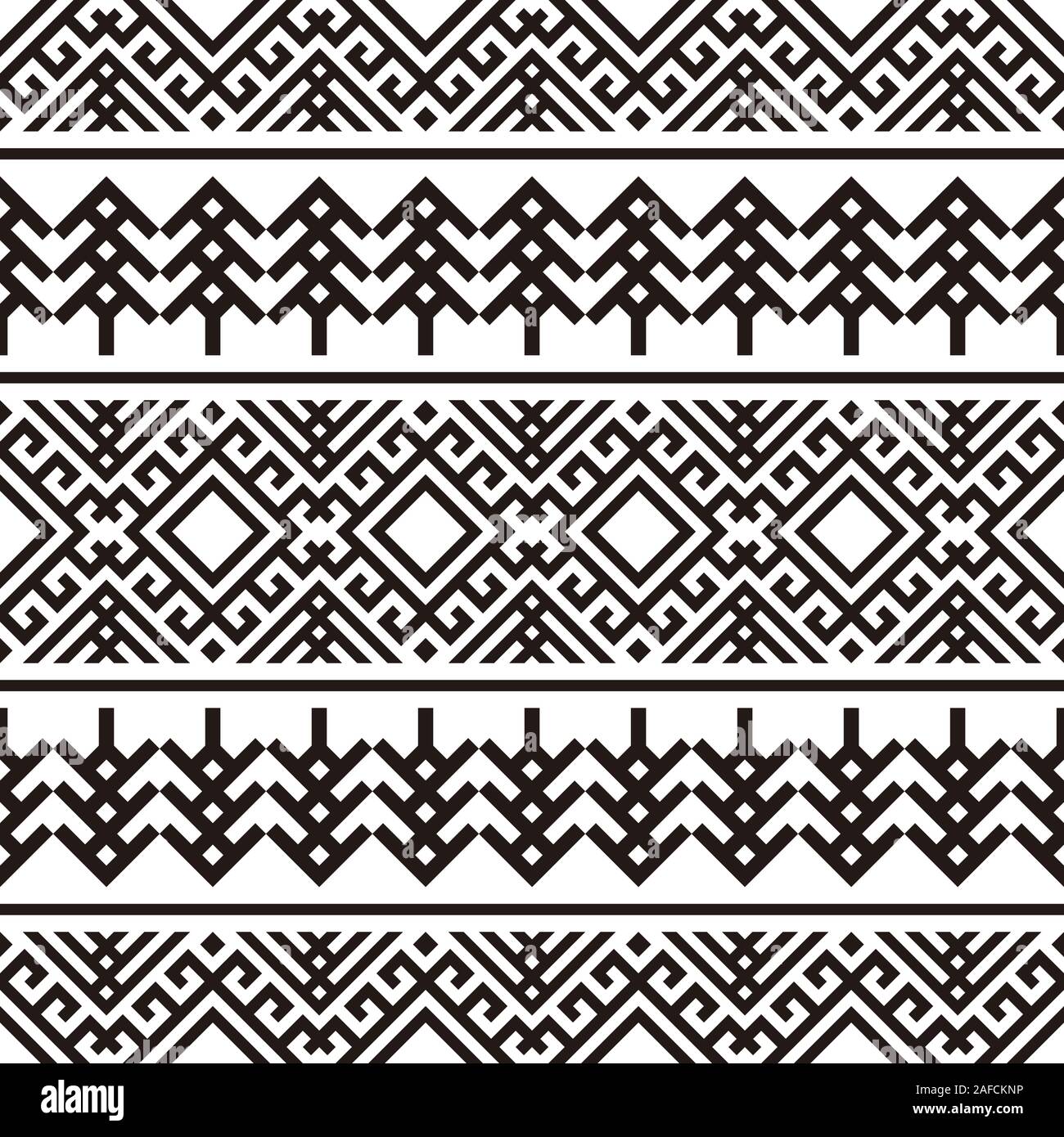 Traditional Ethnic Seamless Pattern with tribal design Illustration ...