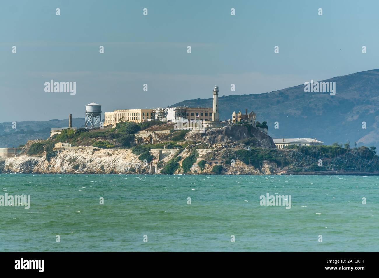 Alcatraz Island And Prison In San Francisco Bay near the Fisherman's ...