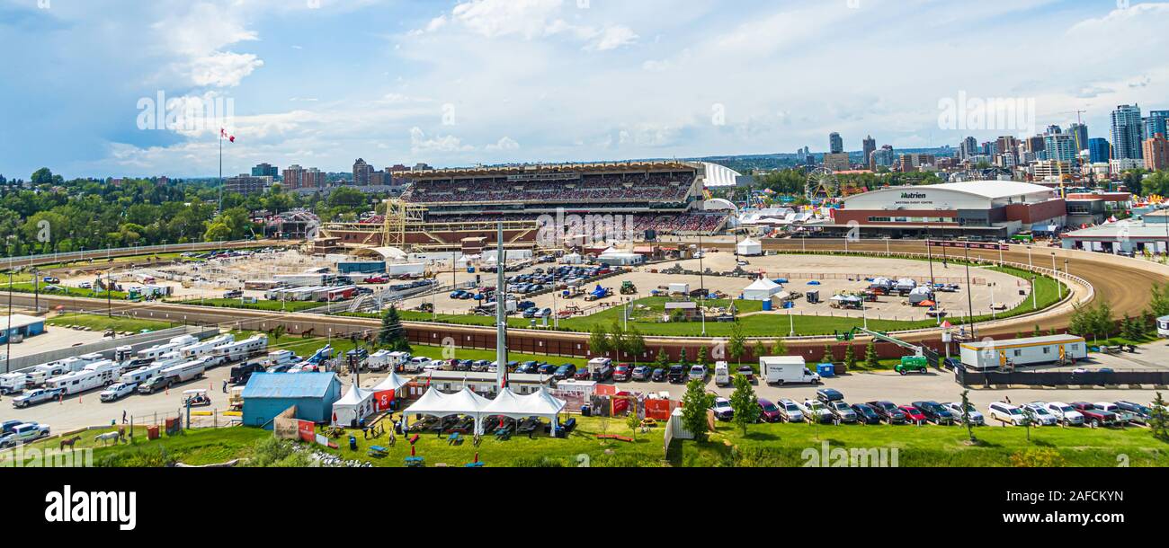 13 July 2017 - Calgary, Alberta, Canada - The Calgary Stampede Grounds ...