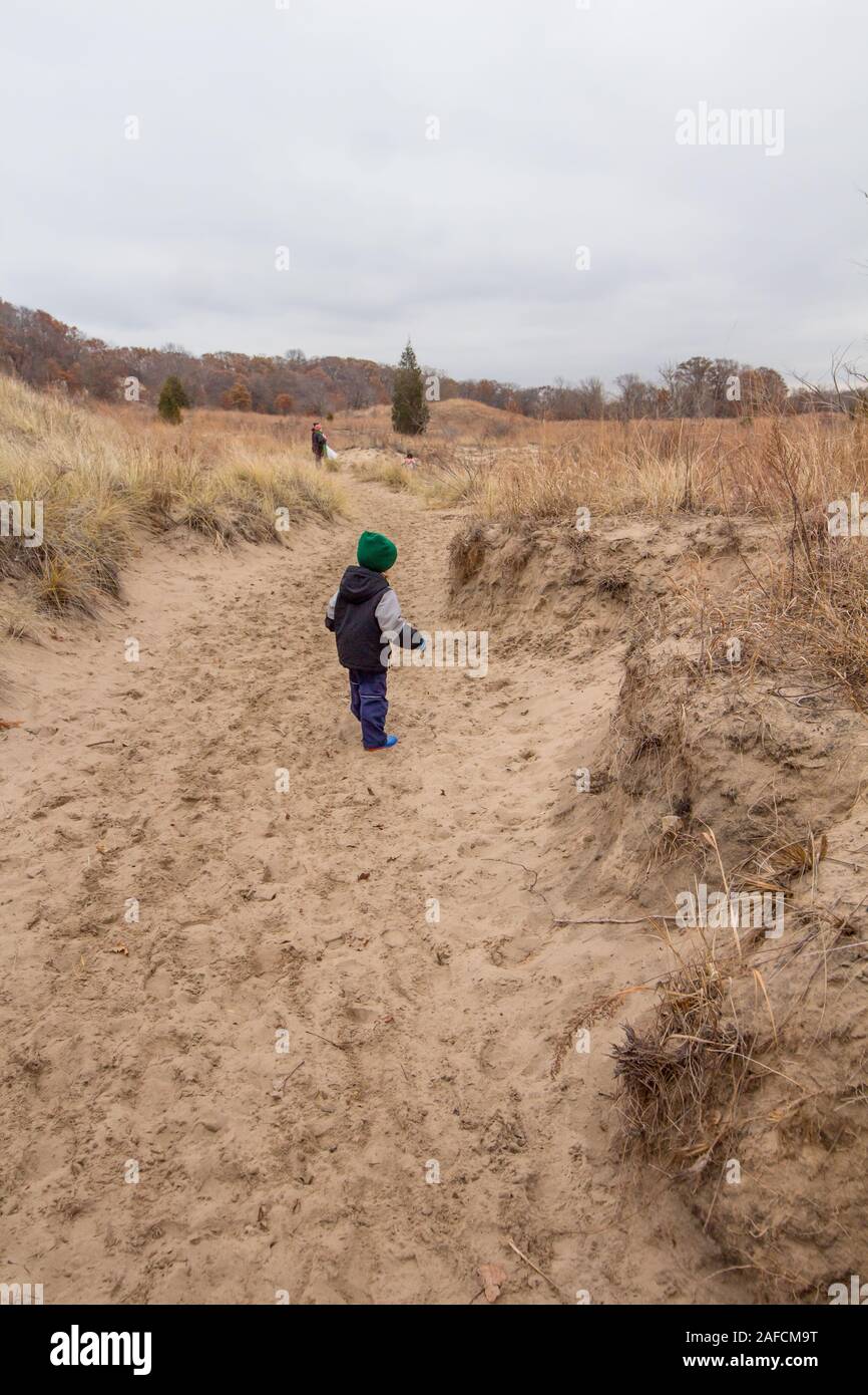 Indiana Dunes state and national park in the fall Stock Photo - Alamy