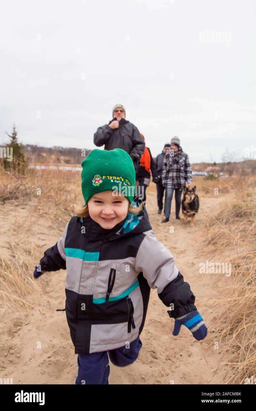Indiana Dunes state and national park in the fall Stock Photo - Alamy