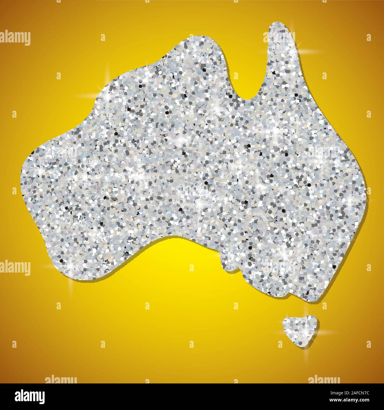 Shiny iridescent glitter Australian map in vector format Stock Vector ...