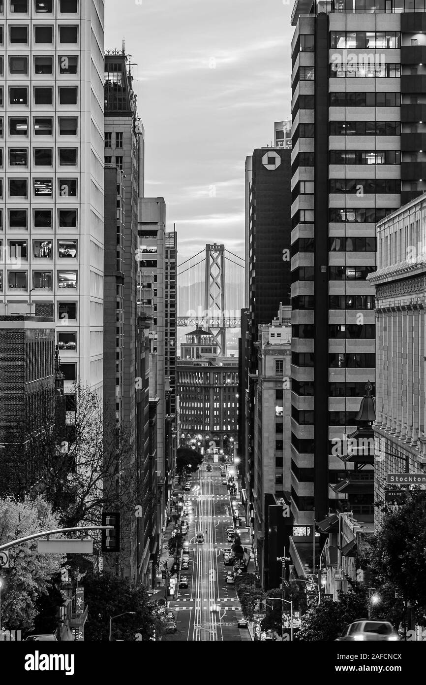 San francisco powell street Black and White Stock Photos & Images - Alamy