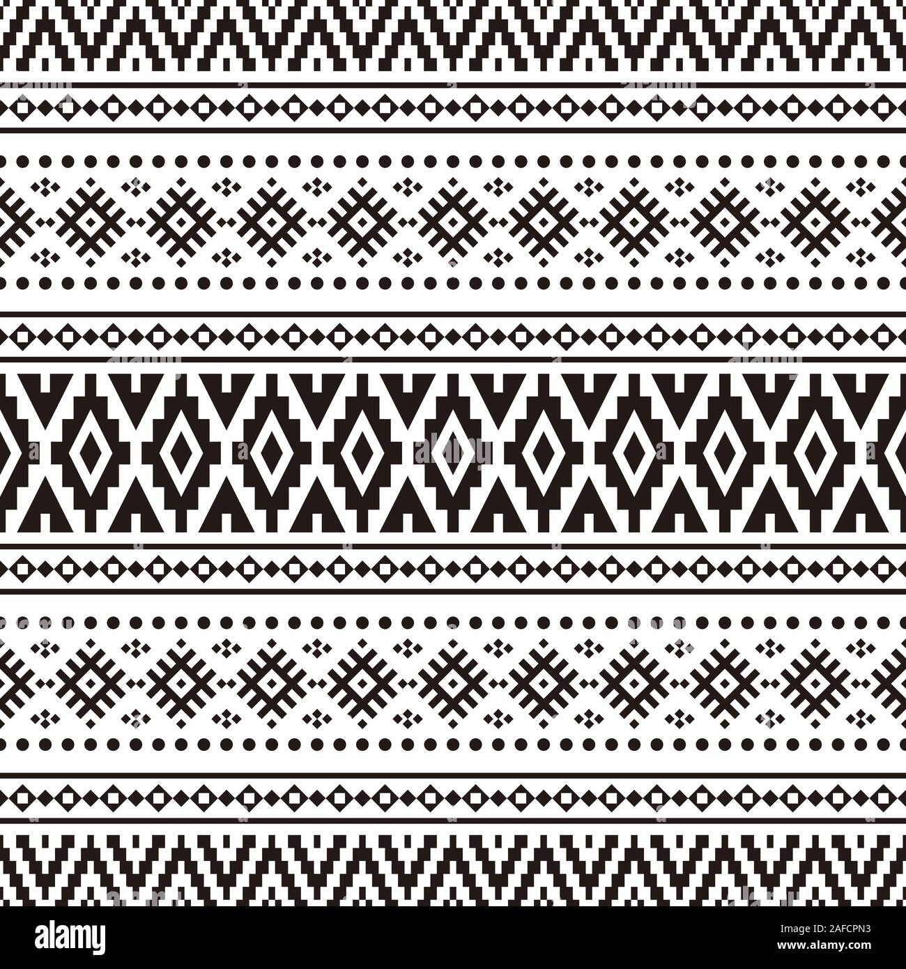 Traditional Ethnic Seamless Pattern with tribal design Illustration ...
