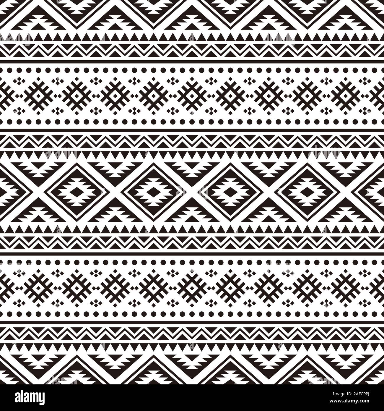 Traditional Ethnic Seamless Pattern with tribal design Illustration ...