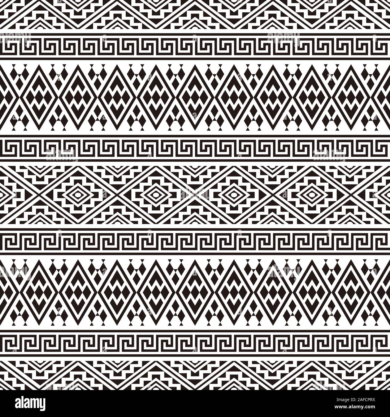 Traditional Ethnic Seamless Pattern with tribal design Illustration ...